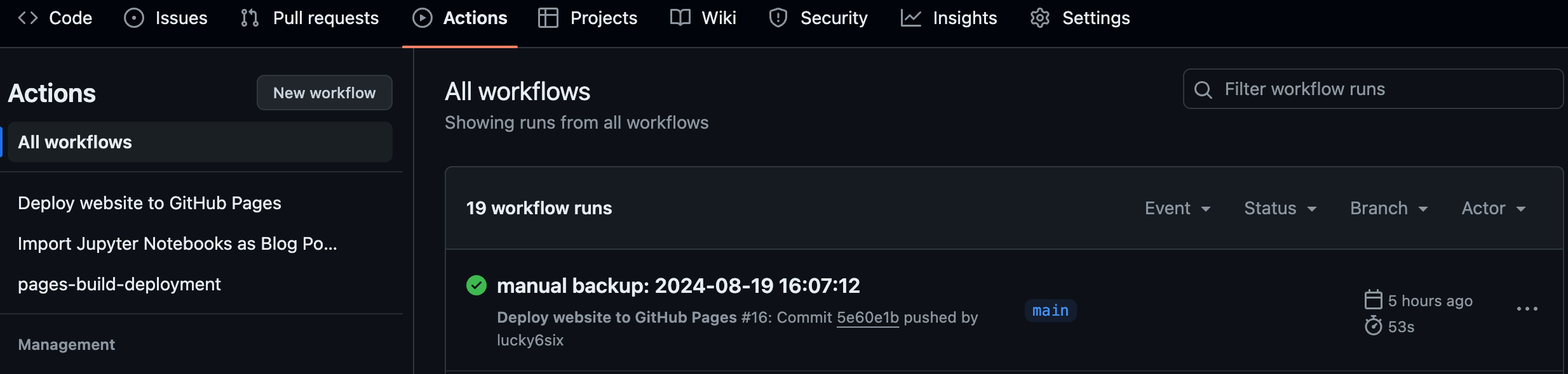 个人blog技术路线 | Lucky6six's Blog